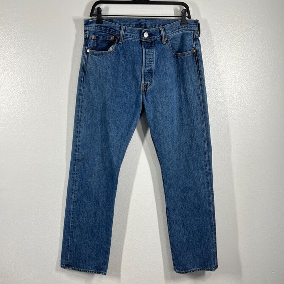 Levi's | Jeans | Levis 5 34x32 Original Relaxed Fit Straight Leg Button ...